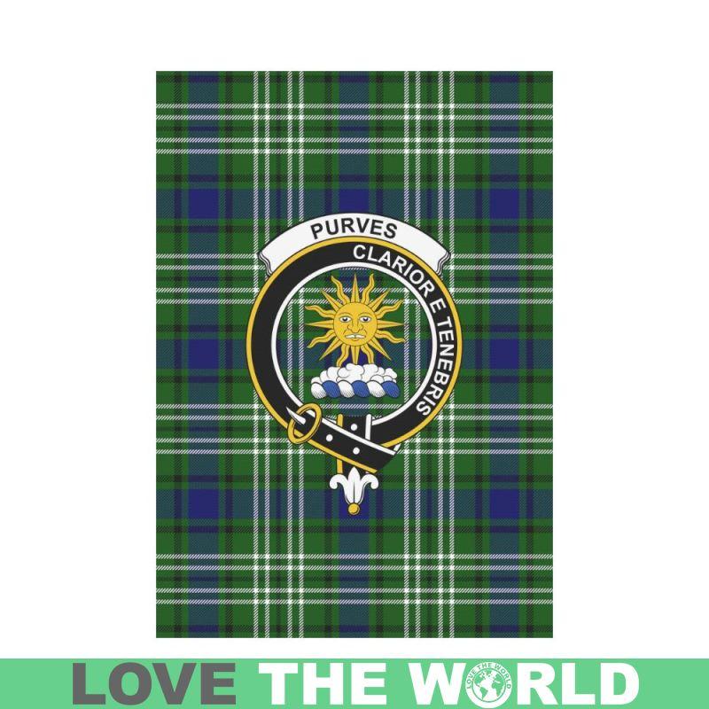 Purves Tartan Flag Clan Badge K7 – ScottishClansTartan