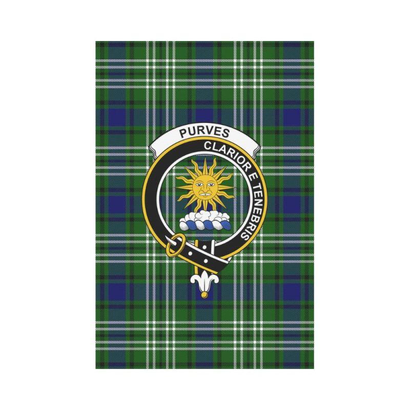 Purves Tartan Flag Clan Badge K7 – ScottishClansTartan