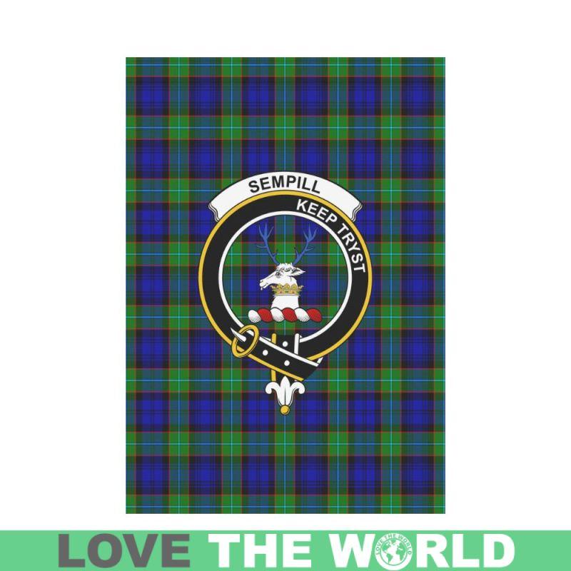 Sempill (Semple) Tartan Flag Clan Badge K7 – ScottishClansTartan